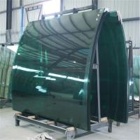 China Top Grade Fine Polished Edge Tempered Curved Glass for Hall and Mall Applications for sale