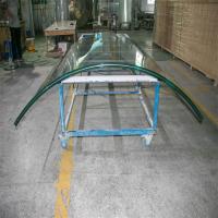 China Top Grade Fine Polished Edge Tempered Curved Glass for Hall and Mall Applications for sale