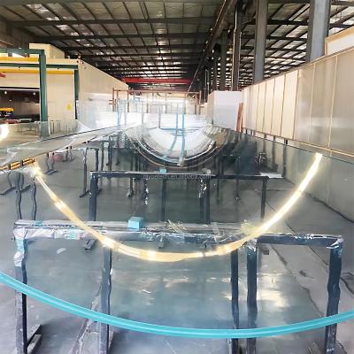 China Tempered Laminated Safety Glass for Building Skylight Curtain Wall in Fine Polished Edge for sale