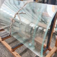 China Top Grade 4-12mm Silk Screen Printing Curved Glass with Customized Logo for sale