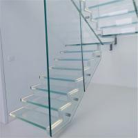 China Interlayer of EVA/PVB/SGP Laminated Safety Glass Staircase for Superior and Durability for sale