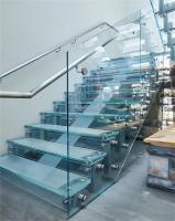 China Interlayer of EVA/PVB/SGP Laminated Safety Glass Staircase for Superior and Durability for sale