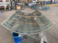China QJY20240308-01 Fine Edge 3-15mm Bent Tempered Glazing Plate Glass for sale