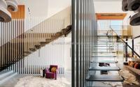 China 5 0.38 5 Bronze PVB Laminated Safety Glass Staircase with Solid Structure and Cutting for sale