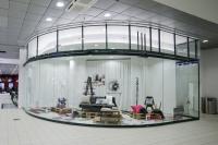 China Curved Art Decorative Toughened Glass for Partition Wall QJY20240308-01 for sale