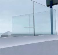 China Fine Polished Edge Laminated Safety Glass Balustrades for Balcony Terrace Staircase for sale