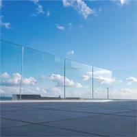 China Fine Polished Edge Laminated Safety Glass Balustrades for Balcony Terrace Staircase for sale