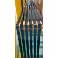 China Swing Door with Geneva Cutouts and Clear Tempered Glass QJY-TG for sale