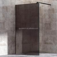 China 3-15mm Tinted Dark Grey Tempered Safety Glass SGCC Certified for Door Window Partition Staircase Shower Door for sale