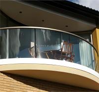 China Outdoor Fencing and Indoor Handrail Railing Decoration with Flat Tempered Glass Panel for sale