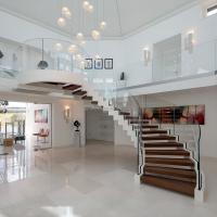 China Partition Railing Balustrade Door Flat Tempered Glass Panel Full Solution for sale
