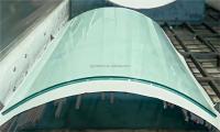 China Curtain Walls Clear Tempered Glass Curved Bent Laminating Toughened Low Iron Glass for Office Building for sale