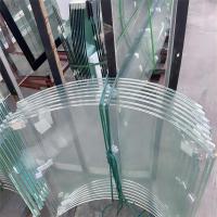 China Curtain Walls Clear Tempered Glass Curved Bent Laminating Toughened Low Iron Glass for Office Building for sale
