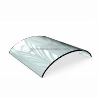 China Customized Color Flat Bent Tempered Safety Glass Panel for Staircase Balcony Railing for sale