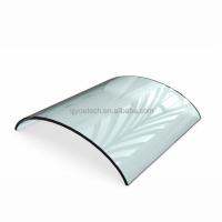 China Customized Color Flat Bent Tempered Safety Glass Panel for Staircase Balcony Railing for sale