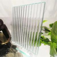 China Industrial Moru Tinted Patterned Glass Toughened Fluted for Bath Kitchen Living Room for sale