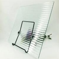 China Industrial Moru Tinted Patterned Glass Toughened Fluted for Bath Kitchen Living Room for sale