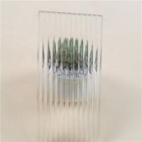 China Industrial Moru Tinted Patterned Glass Toughened Fluted for Bath Kitchen Living Room for sale