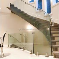 China 3-15mm Thickness Curved Tempered Glass Panel for Indoor Outdoor QJY-TG for sale