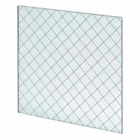 China 6mm Thickness Figured Patterned Wired Mesh Glass for Industrial and Mall Decorations for sale