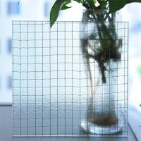 China 6mm Thickness Figured Patterned Wired Mesh Glass for Industrial and Mall Decorations for sale