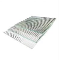 China Flat Laminated Float Glass Fluted Reed Decorative Tempered Glass for Bathroom Kitchen for sale