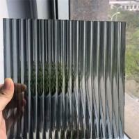 China Flat Laminated Float Glass Fluted Reed Decorative Tempered Glass for Bathroom Kitchen for sale