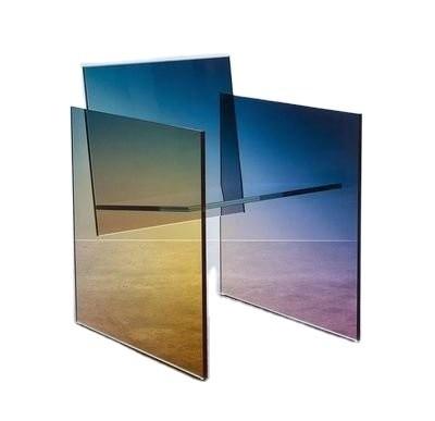 China 3mm-19mm Gradient Custom Glass Partitions in Customized Color for Interior Design for sale