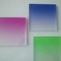 China 3mm-19mm Gradient Custom Glass Partitions in Customized Color for Interior Design for sale