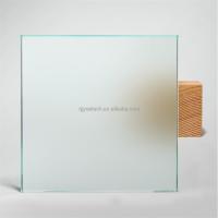 China Artistic Frosted Acid Etched Glass Panel for Bathroom Shower Enclosure Partition for sale
