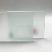 China Artistic Frosted Acid Etched Glass Panel for Bathroom Shower Enclosure Partition for sale
