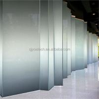 China Artistic Frosted Acid Etched Glass Panel for Bathroom Shower Enclosure Partition for sale