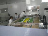 China Stained Glass Kitchen Flat Shape Glass Printing Interior Door in 6mm Hollow Decorative for sale