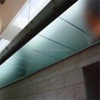 China 3-15mm Thickness Custom Designed Solid Frosted Acid Etched Glass Panel for Outdoor Interior Floor for sale