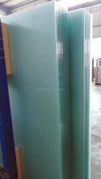 China 3-15mm Thickness Custom Designed Solid Frosted Acid Etched Glass Panel for Outdoor Interior Floor for sale