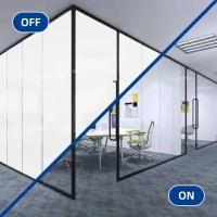 China Not Self-Adhesive Dimming Smart Glass Pdlc Film for Customized Switchable Glass Doors for sale