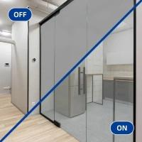 China Not Self-Adhesive Dimming Smart Glass Pdlc Film for Customized Switchable Glass Doors for sale