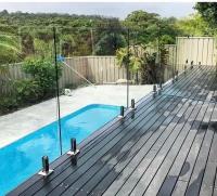 China Customized Logo Toughened Glass Frameless Pool Fence for Industrial and Decorative for sale