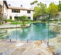 China Customized Logo Toughened Glass Frameless Pool Fence for Industrial and Decorative for sale