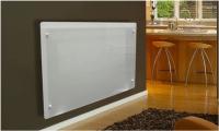 China Home Convector Decorative Glass Infrared Electric Panel Heater with Hollow Structure for sale