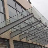 China Cutting Edging Drilling Tempering Flat Curved Clear Laminated Glass for Entrance Canopy for sale