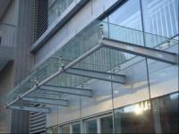 China Cutting Edging Drilling Tempering Flat Curved Clear Laminated Glass for Entrance Canopy for sale
