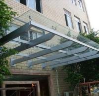 China Cutting Edging Drilling Tempering Flat Curved Clear Laminated Glass for Entrance Canopy for sale
