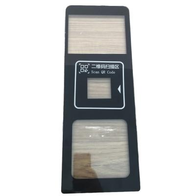 China Decorative Black Paint Silk Screen Printing Tempered Glass for Touch Screen Overlay for sale