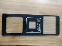 China Decorative Black Paint Silk Screen Printing Tempered Glass for Touch Screen Overlay for sale