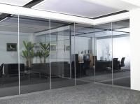 China Hollow Structure Aluminum Office Partition Profile for Soundproof Glass Room Divider for sale