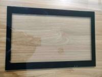 China Decorative Black Paint Silk Screen Printing Tempered Glass for Touch Screen Overlay for sale