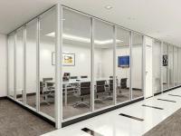 China Hollow Structure Aluminum Office Partition Profile for Soundproof Glass Room Divider for sale