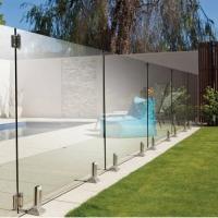 China Fine Polished Edge Industrial Decoration Hotel Tempered Glass Fence for Swimming Pool for sale
