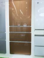 China Lat Polish Edge Treatment Tempered Printing Glass Panel for Refrigerator Door Design for sale